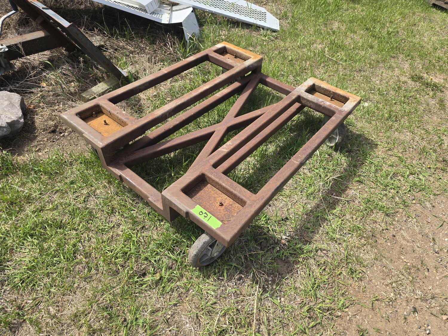 48 Inch X 40 Inch Steel Cart - 26FI | Team Auctions