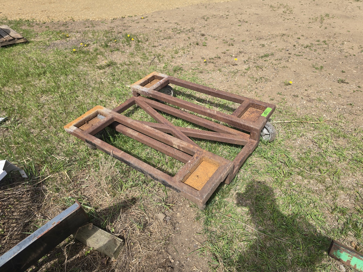 48 Inch X 40 Inch Steel Cart - 26FI | Team Auctions