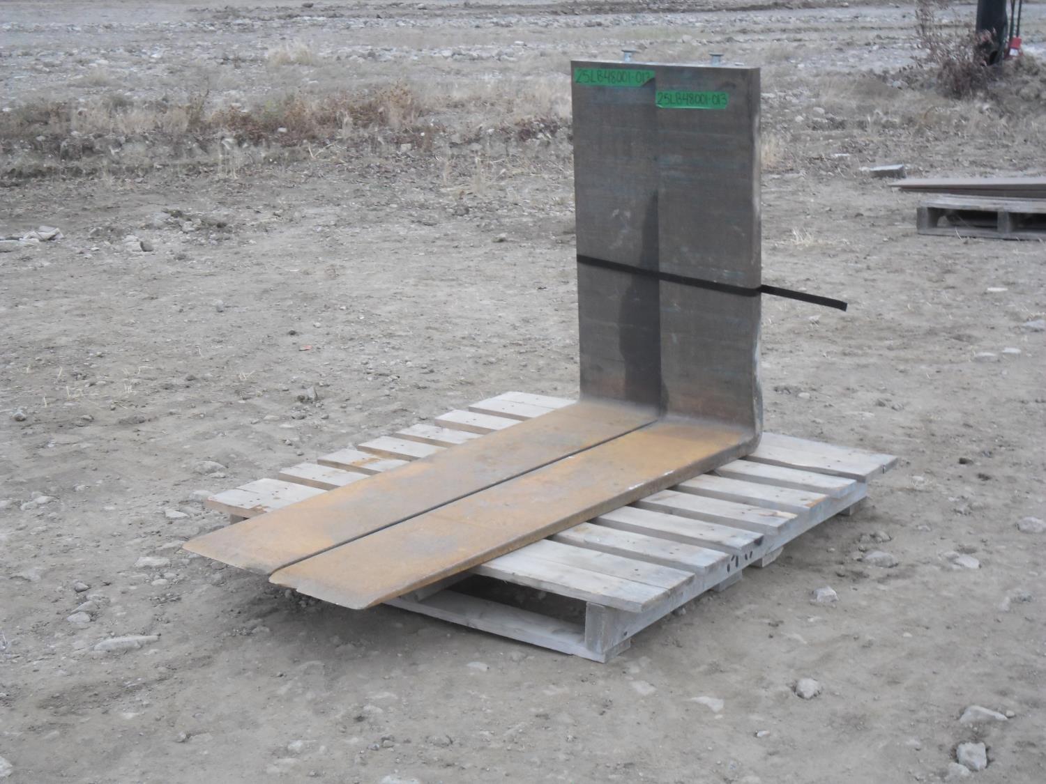 (2) 48 Inch Pallet Fork Tines - 25LB | Team Auctions