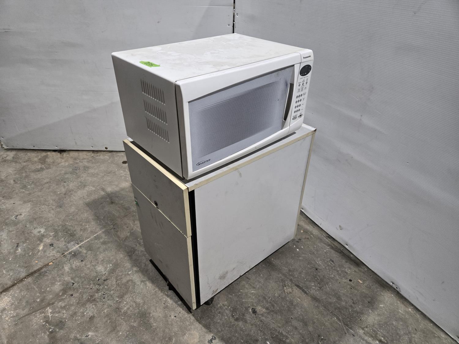 Panasonic Microwave & Small Filing Cabinet - 26AA | Team Auctions