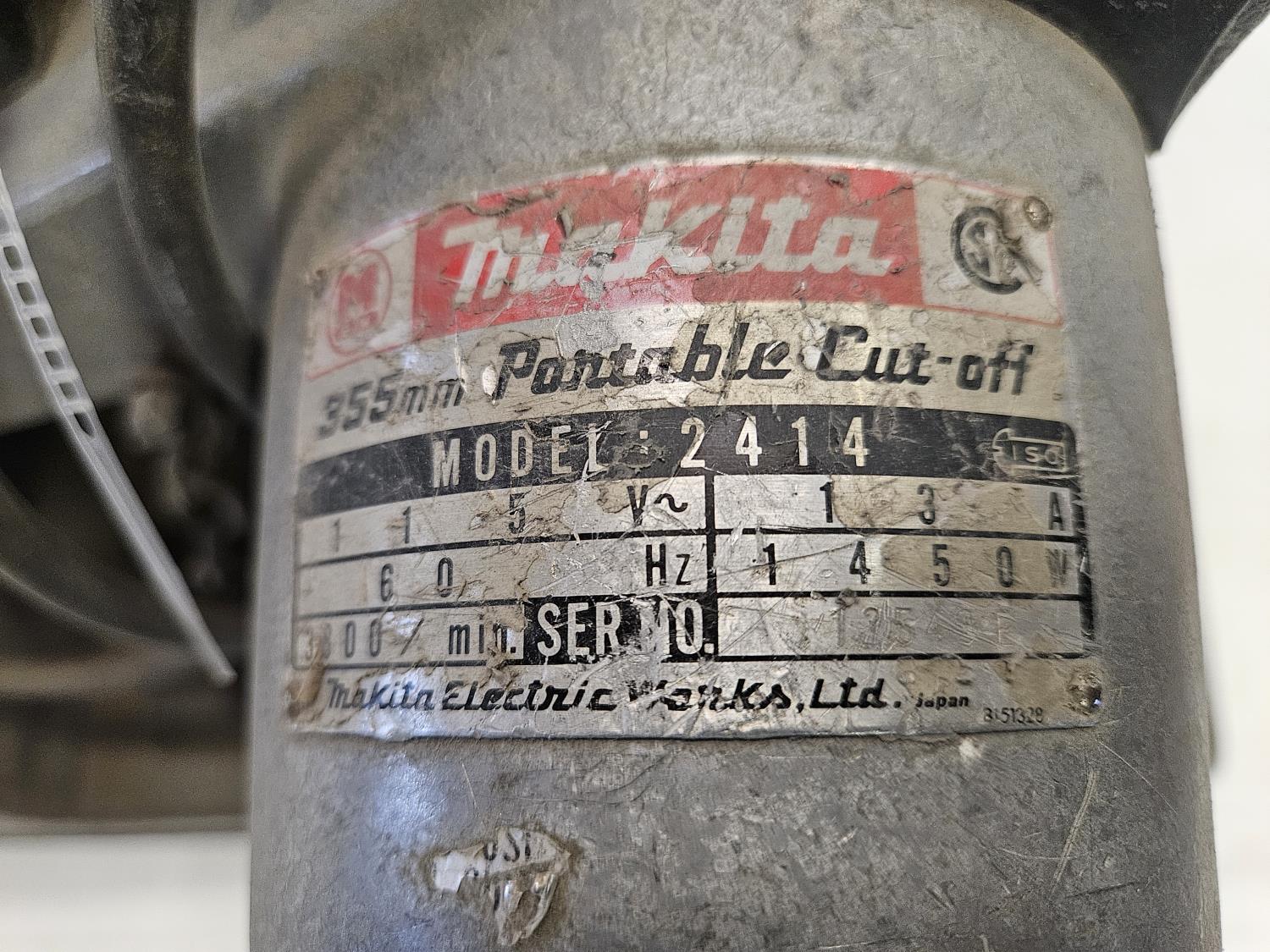 Makita 2414 Portable Cut-Off Saw - 26AA | Team Auctions