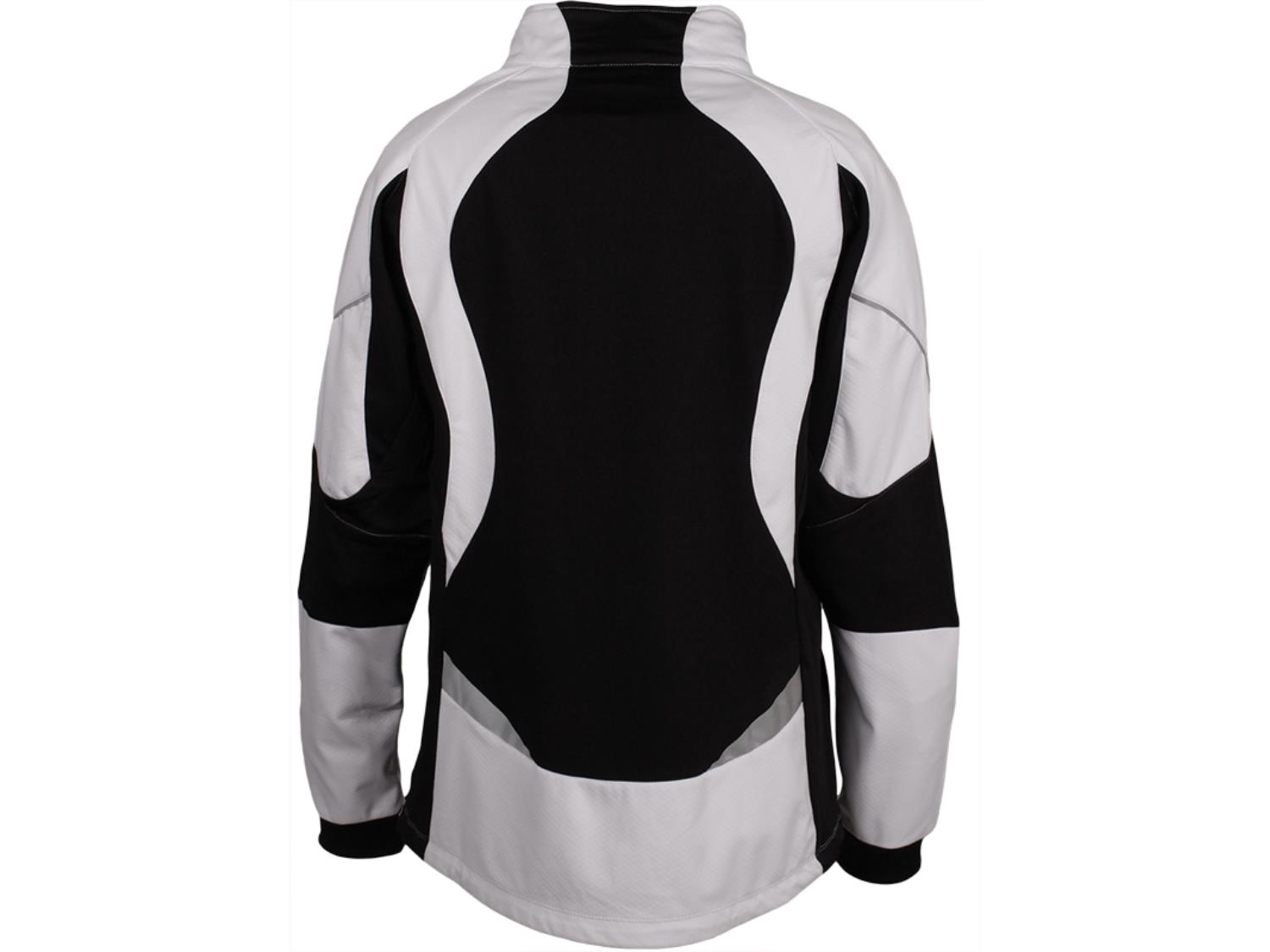 (6) Large White/Black Cruz Soft Shell Men's Jacket - 26BJ | Team Auctions