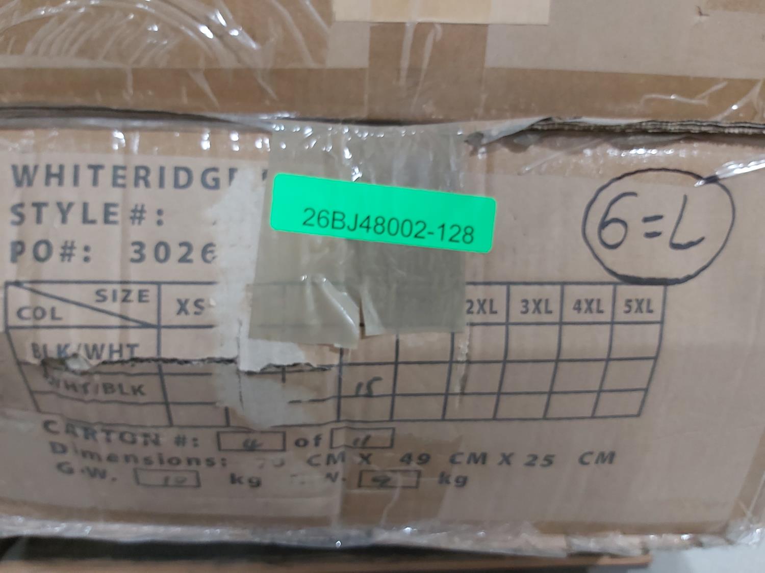 (6) Large White/Black Cruz Soft Shell Men's Jacket - 26BJ | Team Auctions